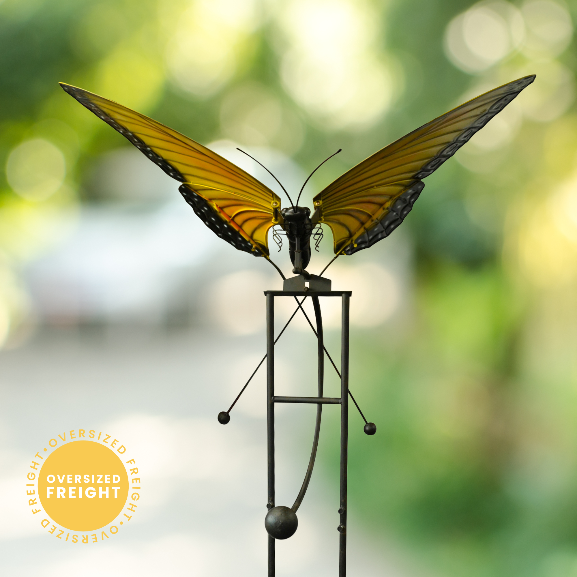 Jumbo Butterfly Balance Rocker Garden Stake - over 4 ft Wingspan ...