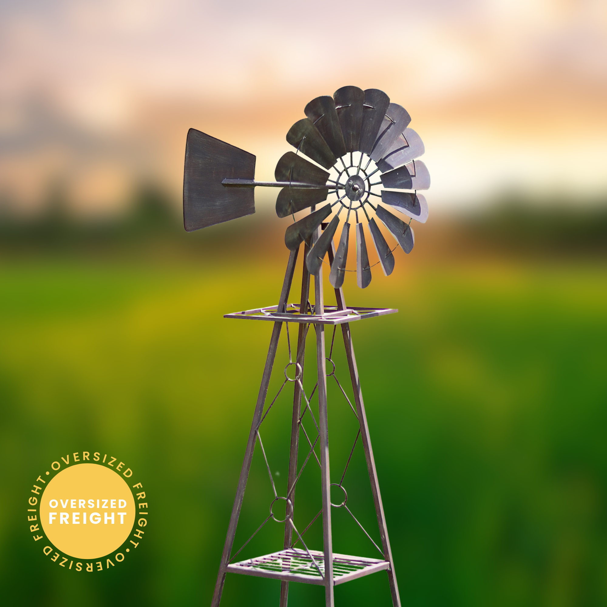 Classic Rustic Windmill - 70" - GeoCentral
