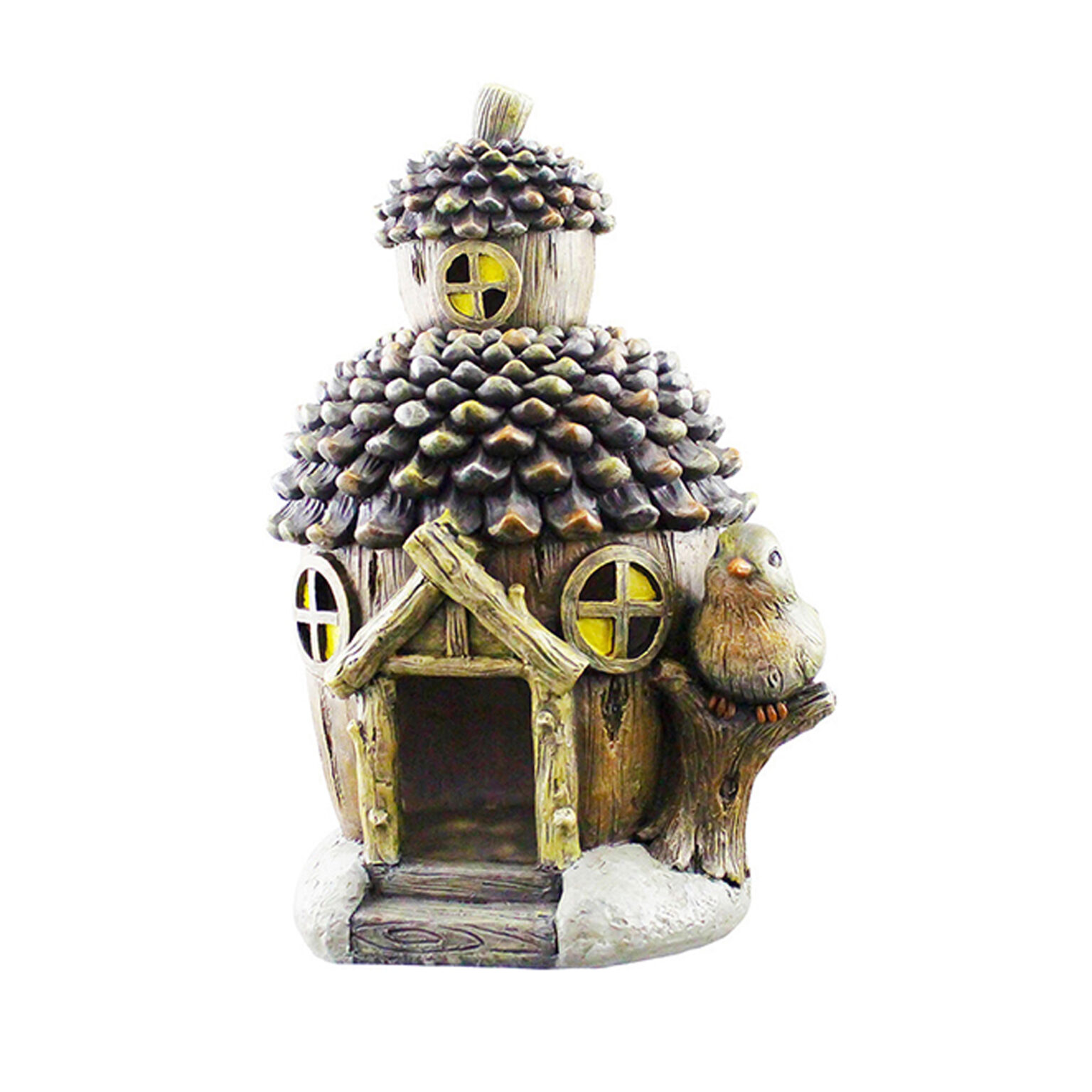 Mini Birdhouse w/ Pinecone Roof - GeoCentral