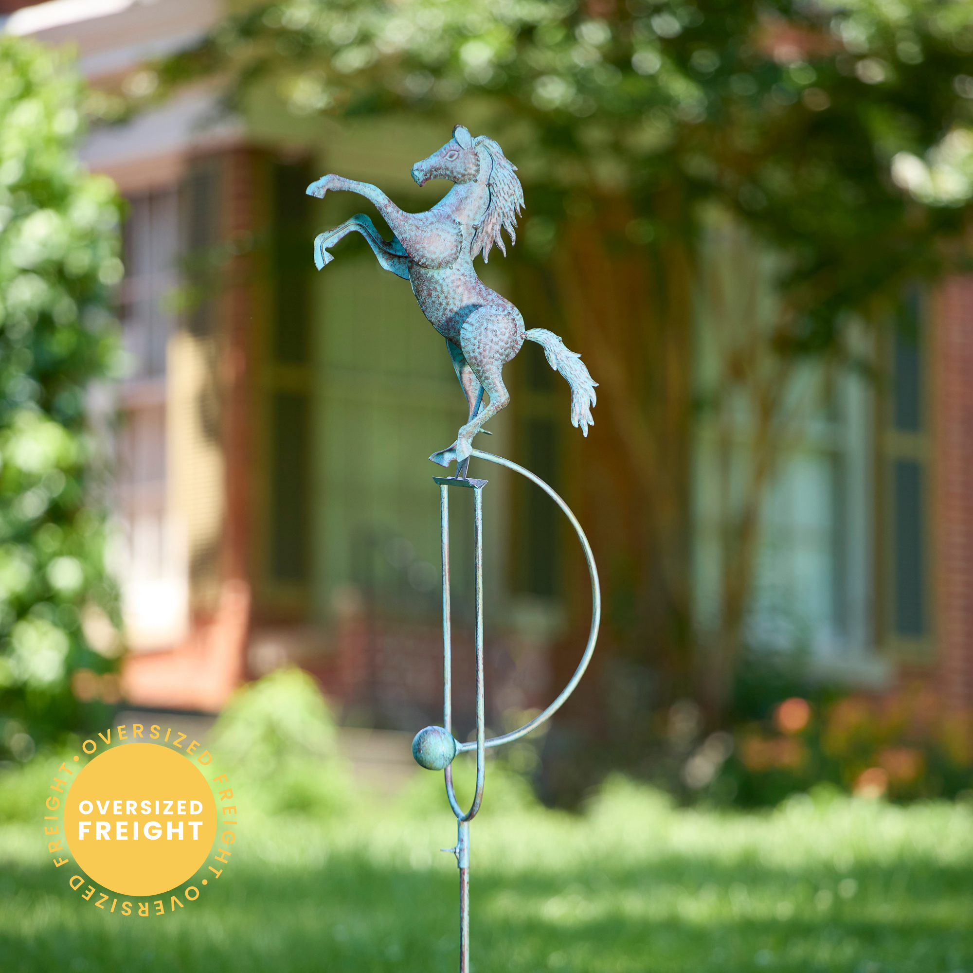 Small Stallion Balance Rocker Garden Stake - GeoCentral